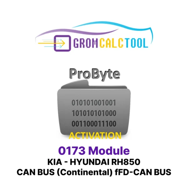 Module GromCalcTool 0173 KIA - HYUNDAI RH850 CAN BUS (Continental) FD ...